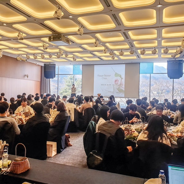 플라워 외부 강연 꽃바구니만들기 취미클래스 수원 광교 영통 용인 플라워클래스 기업출강 기관수업 네이버 블로그