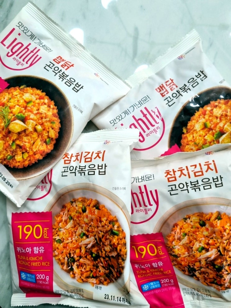 곤약밥 곤약볶음밥 라이틀리 맛있게 다이어트하기! 내돈내산 후기 : 네이버 블로그