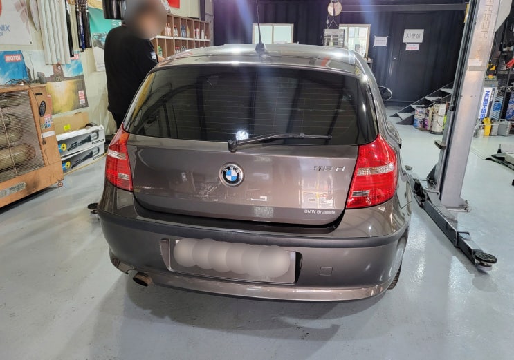 Bmw E87 118d 하체털이텐션암로워암스테빌부싱스테빌링크 오일 팬 누유로 가스켓 및 엔진오일 엔진미션마운트