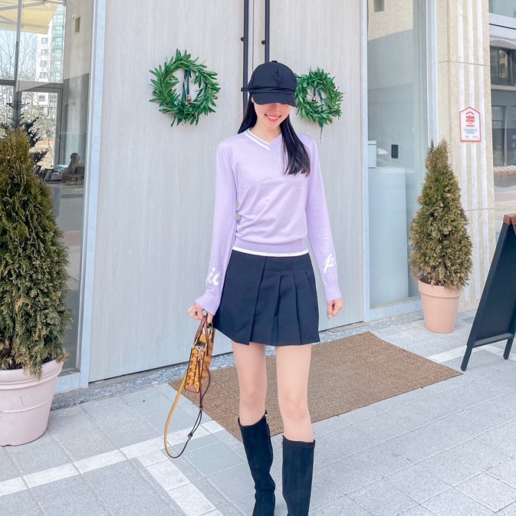 가성비골프웨어 추천 홀릭앤플레이 여성골프스웨터 하나로 봄코디 완성 네이버 블로그