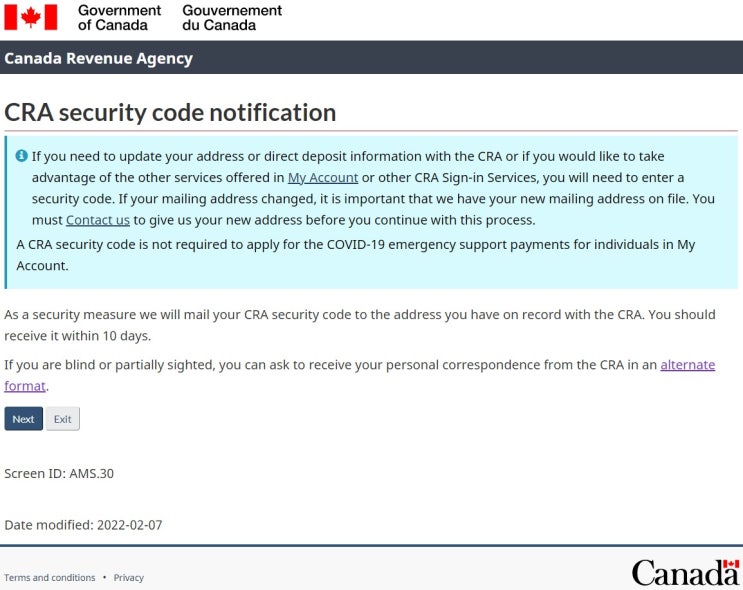 2023 CRA 세금 셀프신고 3 - NOA & Security Code : 네이버 블로그