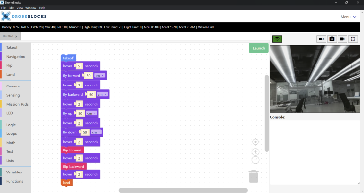 새로운 Droneblocks로 tello제어하기 : 네이버 블로그