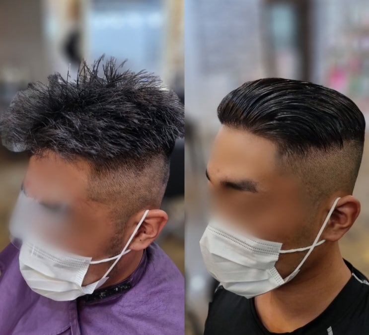 남자 직모 짧은 헤어스타일 뜨는머리 퓨리 올백머리 올백펌 이렇게 하면 가능해 네이버 블로그