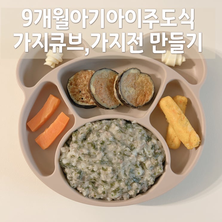 자기주도식 9개월아기 가지 먹이는 법 베이비무브 가지큐브 네이버 블로그
