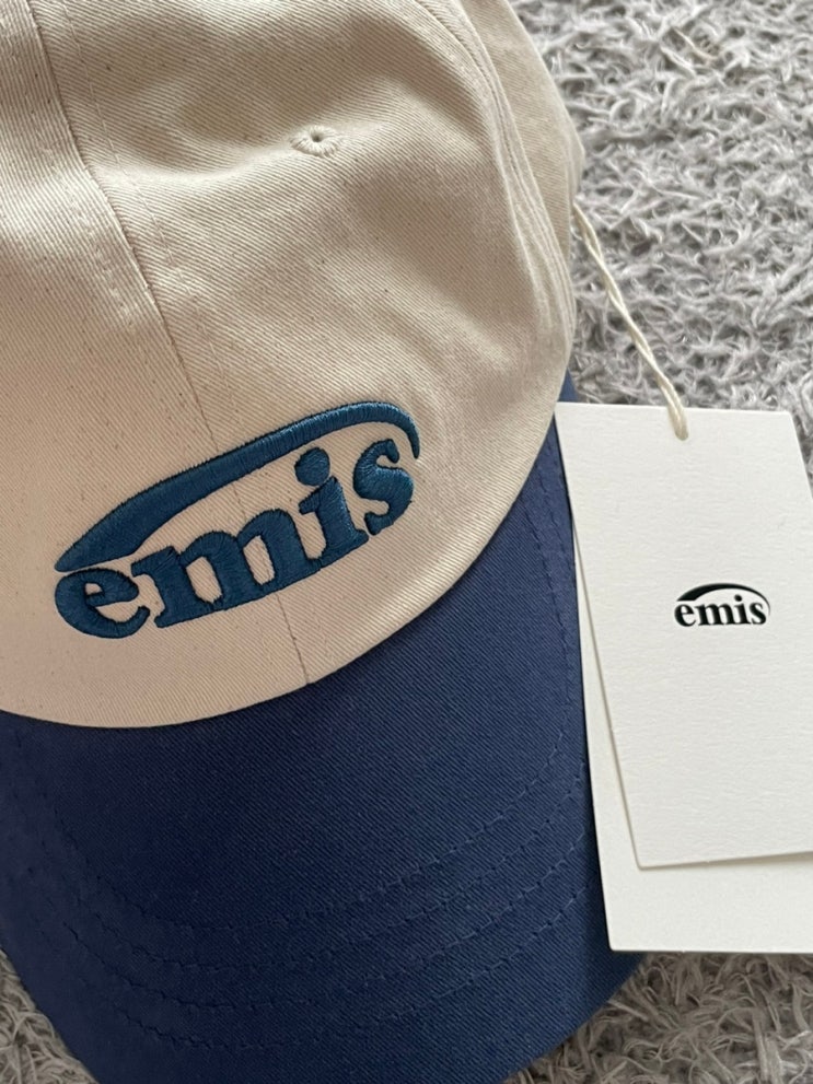[emis] 22ss new logo ball cap two tone navy / 이미스 22ss 뉴로고 볼캡 투톤네이비 (+구매꿀팁) : 네이버 블로그