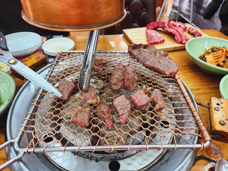 압구정역한우에서 회식했어요 대관령 한우 마을 네이버 블로그
