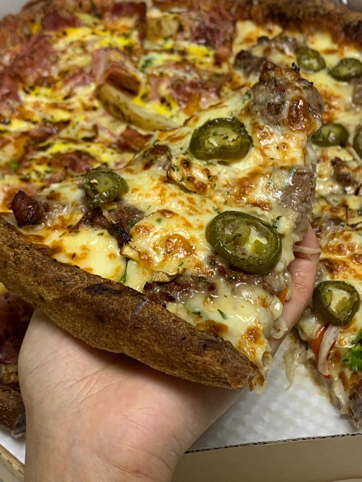 길동역 맛집 서오릉피자 왕릉고추불고기 베이컨포테이토 방문포장 리뷰 네이버 블로그