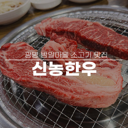 광명 밤일마을 소고기 맛집 신농한우 내돈내산 먹방후기 네이버 블로그