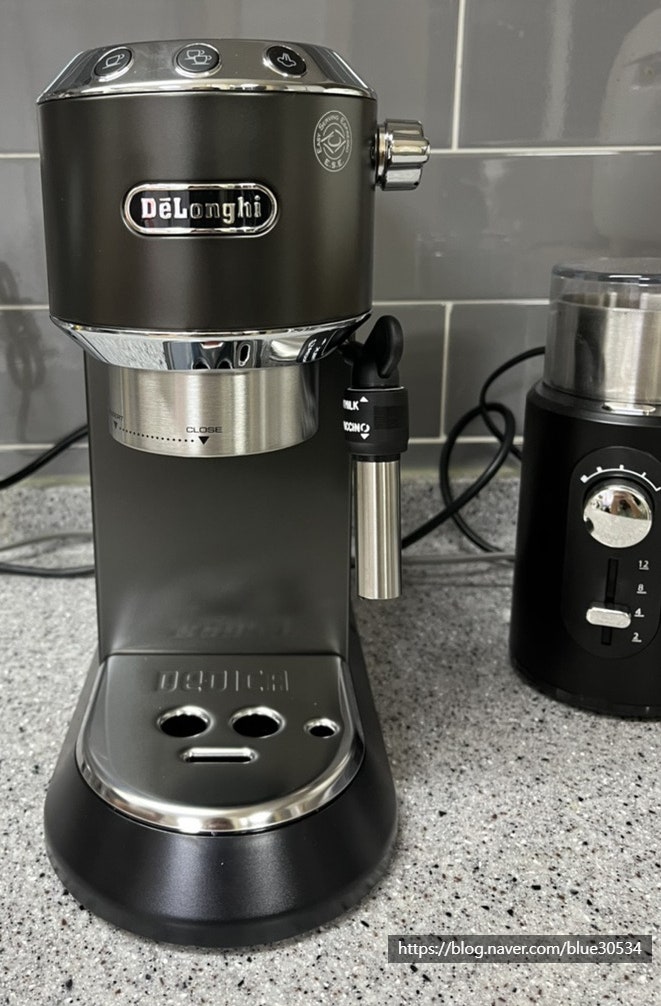 홈카페 만들기ㅣ드롱기 데디카 (EC685.BK) 커피머신 - 내돈내산 한달 사용후기 : 네이버 블로그