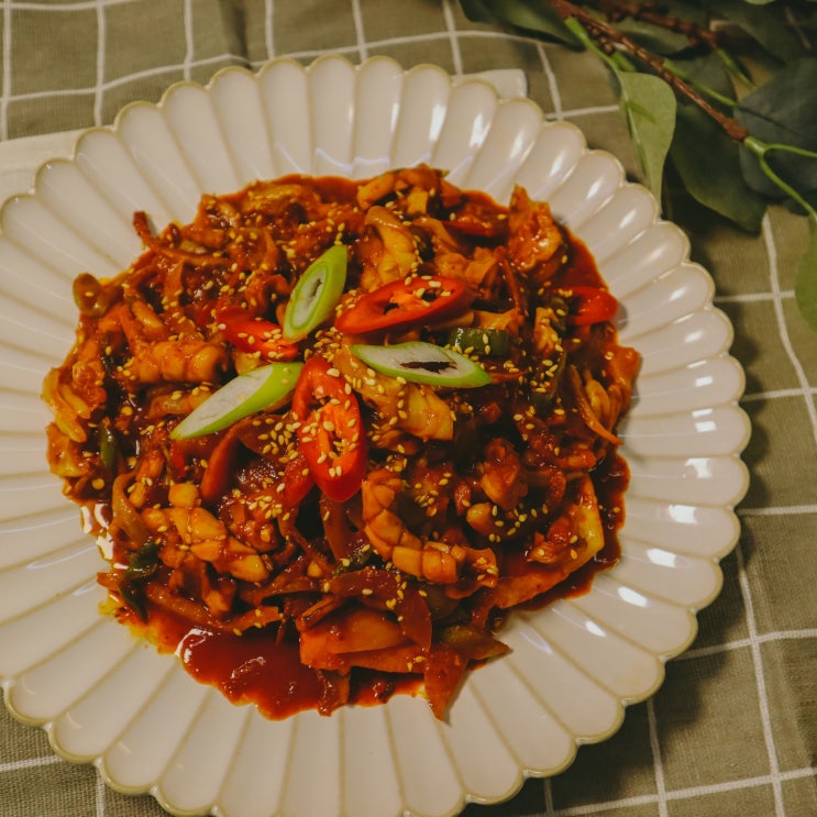 오징어두루치기 만드는법 냉동 오징어볶음 재료 양념 소스 레시피 : 네이버 블로그