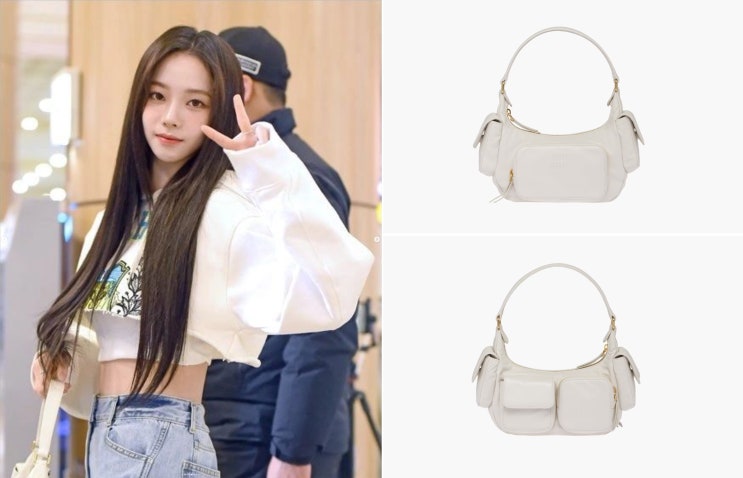 감탄이 나오는 카리나 공항패션 20대 명품백 미우미우 가방 가격은 네이버 블로그