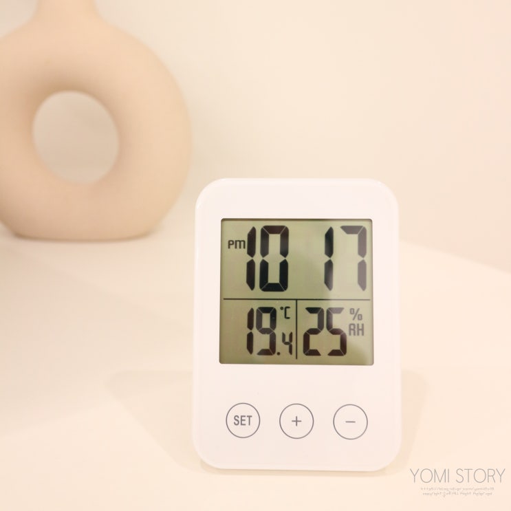 이케아 탁상시계 온습도계까지되는 슬로티스 SLATTIS : 네이버 블로그