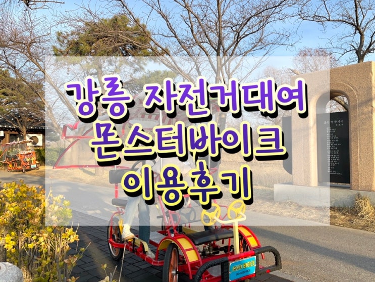 몬스터바이크 강릉 자전거 대여 경포호 자전거대여 추천 내돈내산 솔직후기 네이버 블로그