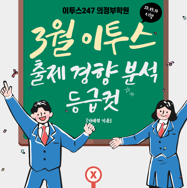 이투스247 의정부학원 3월 이투스 모의고사 출제 경향 분석and등급컷가채점 기준 네이버 블로그