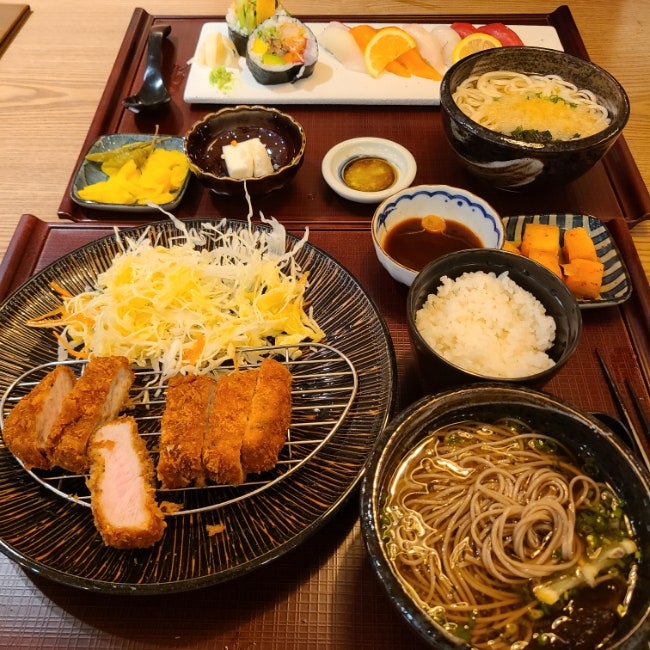 부산부산진구 서면 롯데백화점 부산 본점 맛집 식당가 9층 일식 종합세트 진가와 네이버 블로그