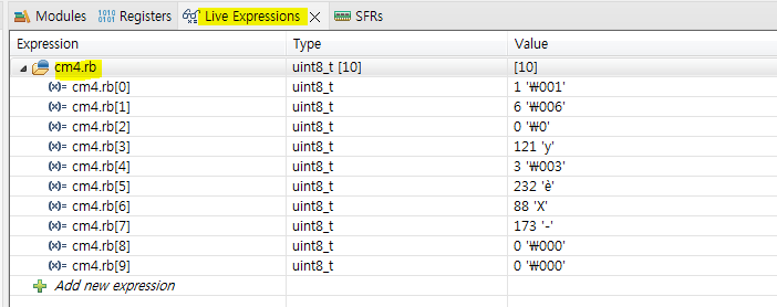 STM32, STM32CubeIDE Live Expressions 테스트 ... 성미시리얼 : 네이버 블로그
