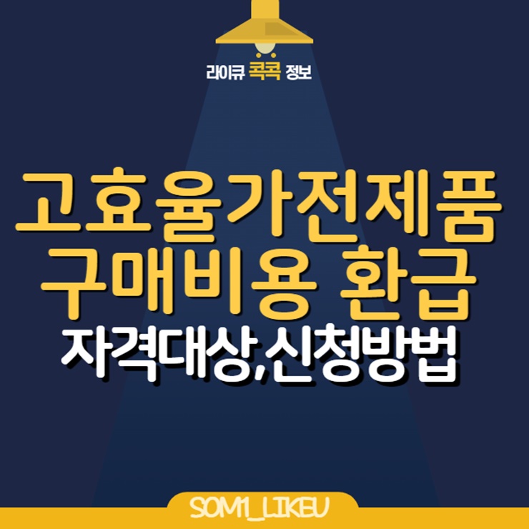 한전 고효율 가전제품 구매 비용 지원 사업구 으뜸 효율 가전 구매 비용 환급 사업 네이버 블로그
