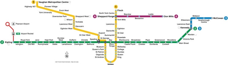 토론토 워킹홀리데이 숙소 위치 고르는 팁! (1)Yonge Line : 네이버 블로그