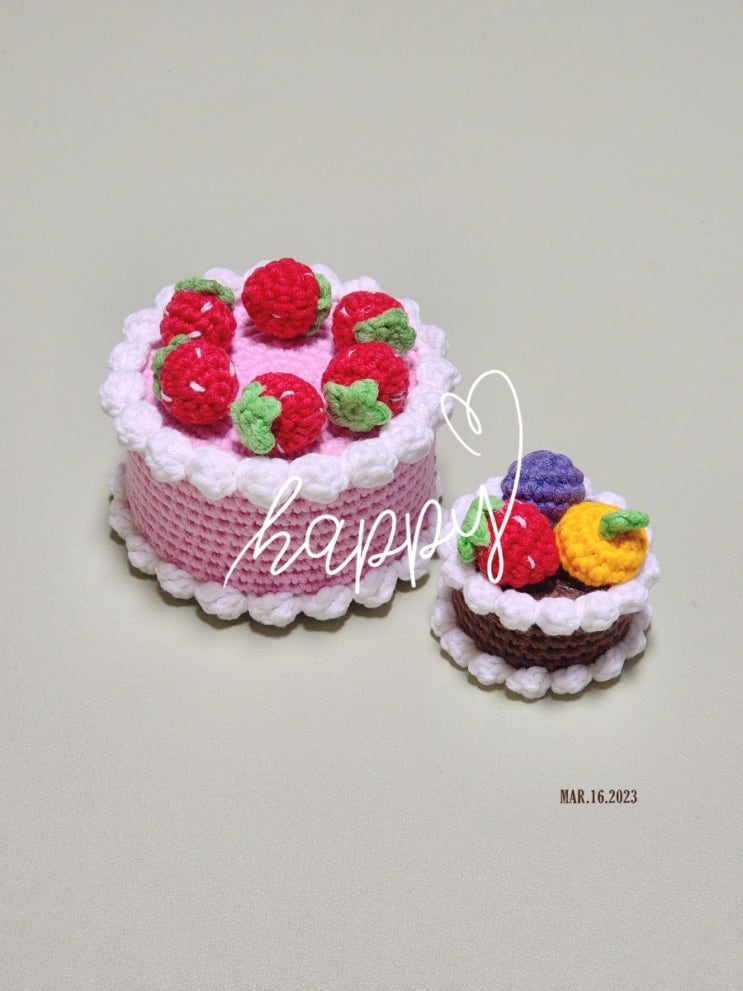 🍓딸기케이크뜨기(참치캔재활용) : 네이버 블로그