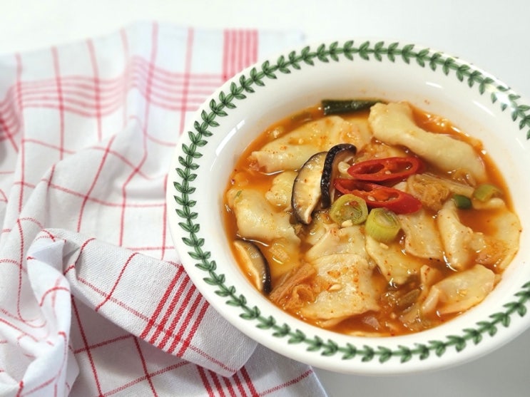 얼큰 김치수제비 만드는 법 레시피 밀가루 반죽 냉동 보관 네이버 블로그