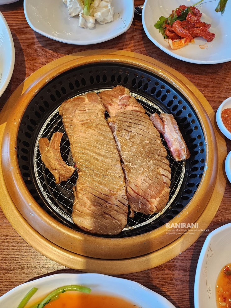 김포 회식장소 돼지갈비 굽는법 남다른 고깃집 비빔냉면 물냉면도 이학갈비 네이버 블로그