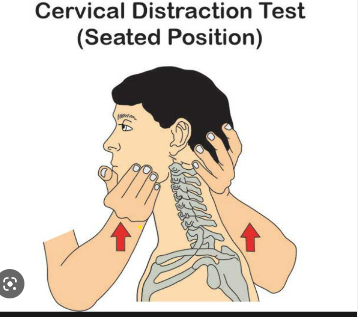 검사법 5. Cervical distraction test : 네이버 블로그