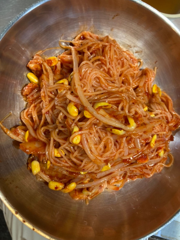 주말 의정부 시내 먹부림 의정부 제일시장 비빔국수 맛집 영선네 강정이네 튀김 후식은 고망고 망고주스랑 패션후르츠 망고