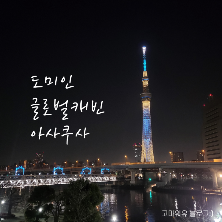 아사쿠사 호텔 도미인글로벌캐빈 아사쿠사 도쿄스카이트리뷰 리버뷰 세미더블룸 후기 네이버 블로그