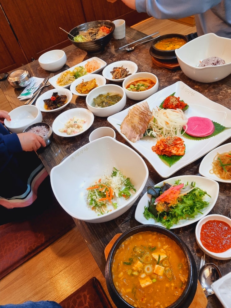 김해 율하 맛집 채사랑 청국장 보쌈 장유롯데아울렛 맛집 완전 추천 내돈내산 맛집 후기 네이버 블로그