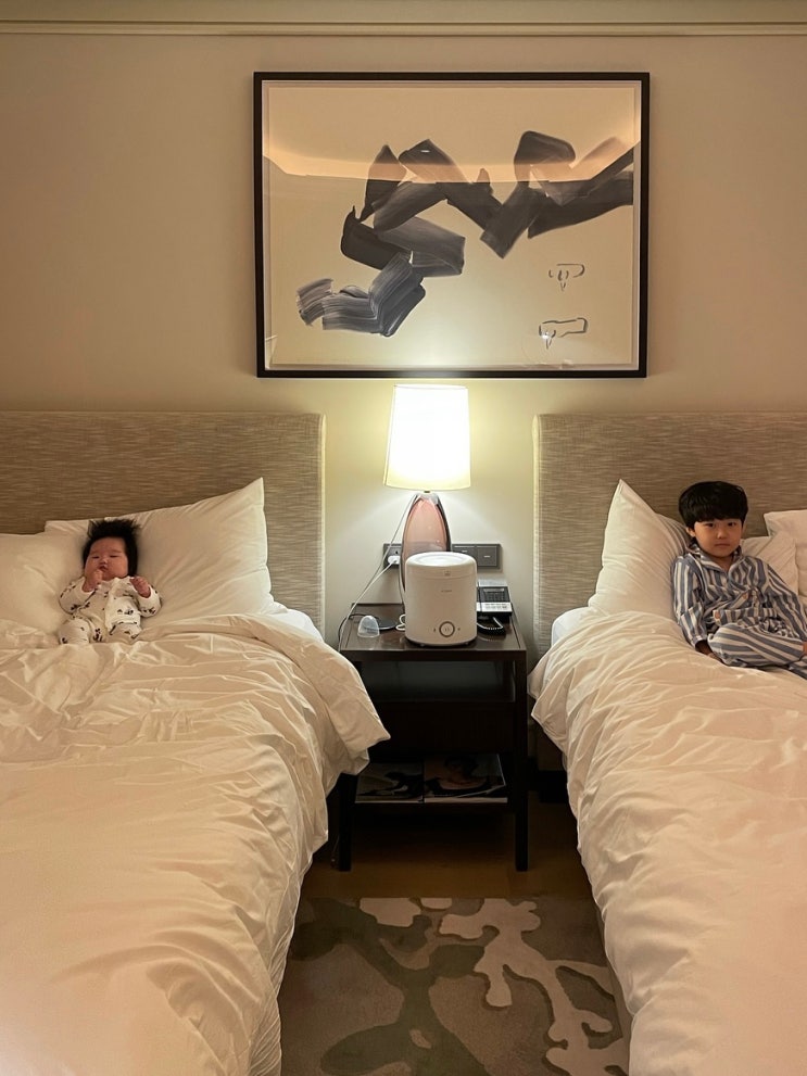 7살 아이 7개월 아기랑 호캉스 인천 파라다이스 시티 호텔 프리미어 디럭스 트윈 아기 수영복 사파리파크 원더박스
