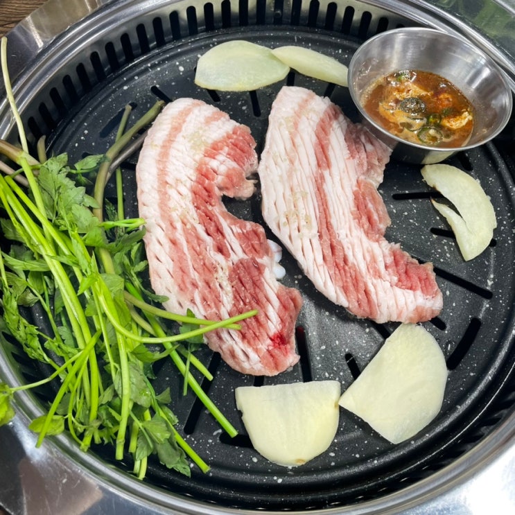 양산 맛집 덕계 임씨네삼겹살 미나리삼겹살 양념삼겹살 촌국수 반찬이 찐 정관에서 가까운 양산 고깃집 네이버 블로그