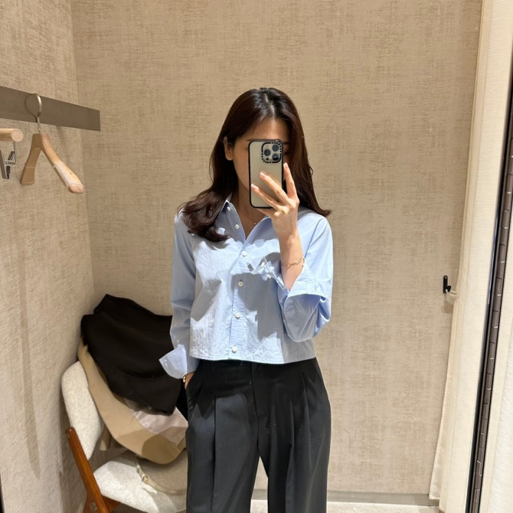 Sie 시에 더현대서울 위시 크롭 코튼 셔츠 루나 릴 와이드 팬츠 플루이드 밴드 스커트 네이버 블로그