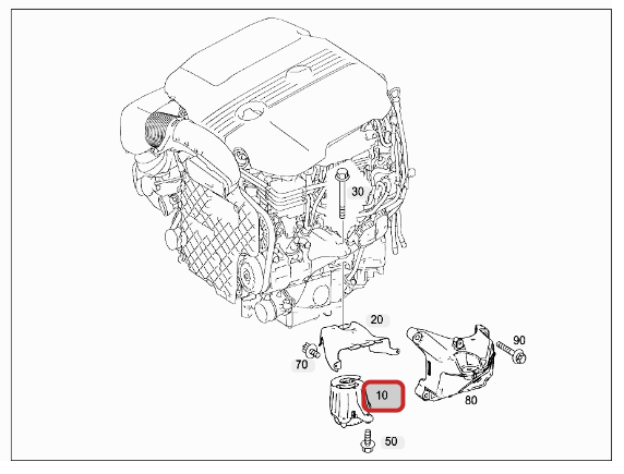 BENZ C220d 4MATIC (205005/651921) 엔진마운트(엔진미미), 미션마운트(미션미미) [ 수입차부품 ...