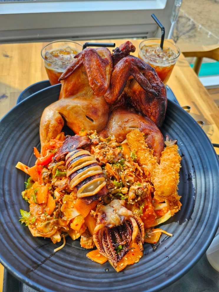 거제 가조도 맛집여기로 가조에서 2인세트먹기전 카페노을 네이버 블로그