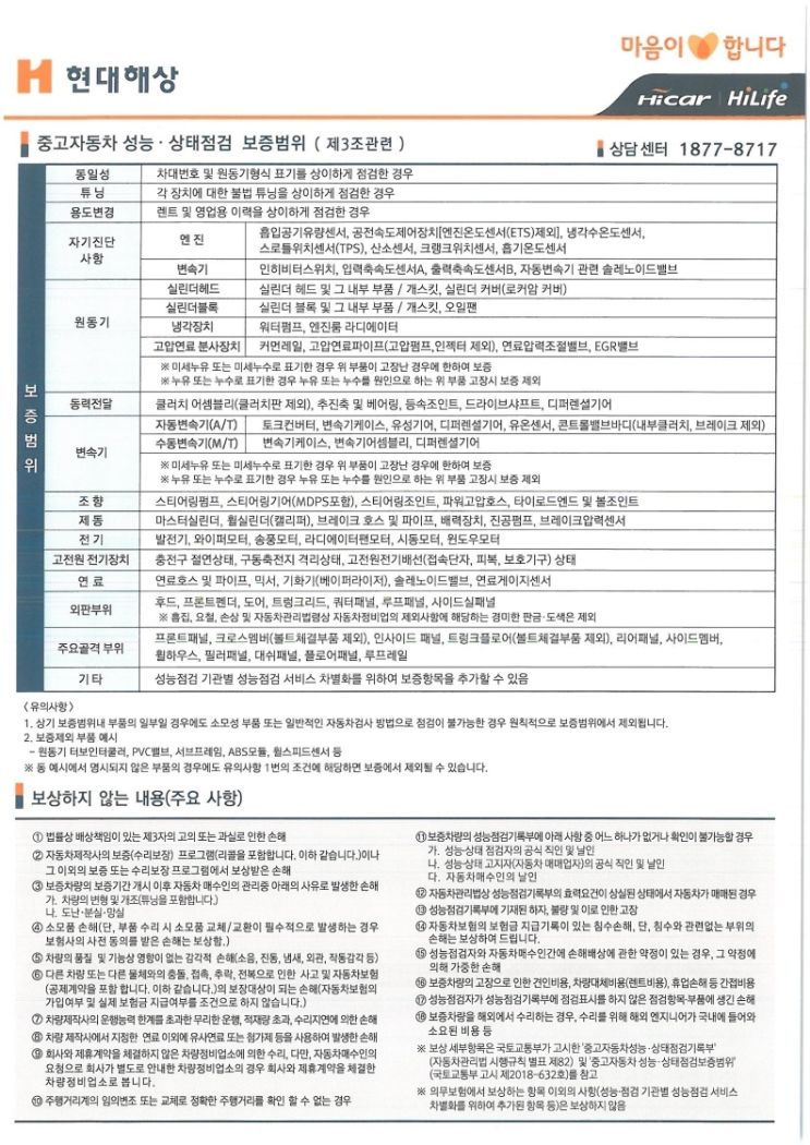 현대해상 중고차 성능보증보험 보상 후기 2편 미션 밸브바디 교체 네이버 블로그