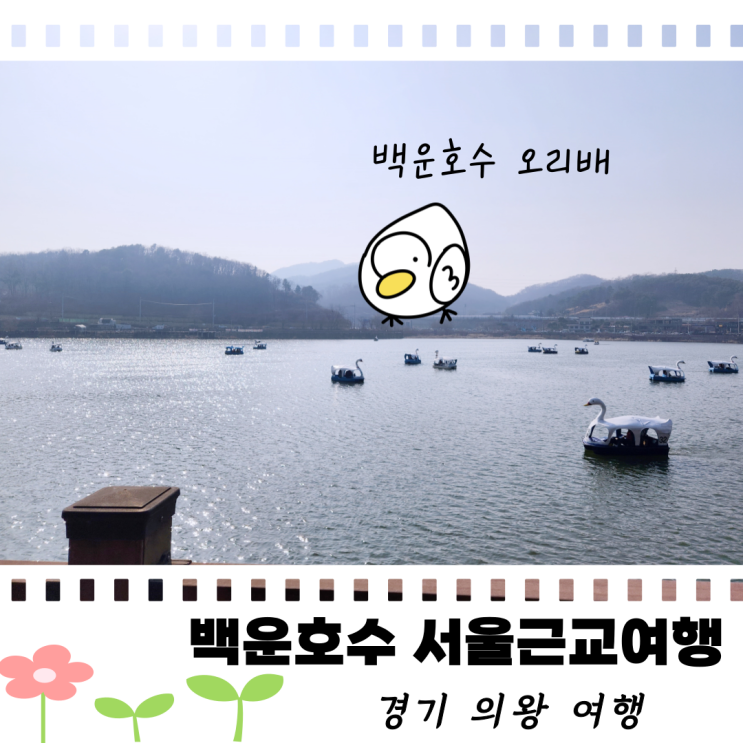 서울근교당일치기여행 의왕 가볼만한곳 강아지 산책하기 좋은 곳 백운호수 주차장 오리배가격 생태탐방로 차단 뻥튀기 추천