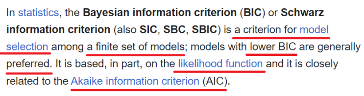 [응용통계학] BIC (Bayesian Information Criterion) 란? : 네이버 블로그