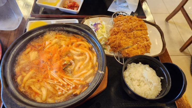 강남구청역 점심 김치우동 돈까스 소노야 네이버 블로그