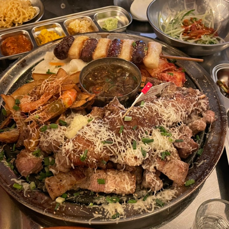 전포 고기집 낙화 딱새우된장찌개 잘 어울리는 삼겹살 목살 한판 메뉴 대만족 네이버 블로그