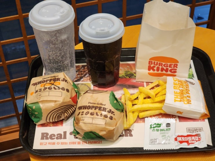 구리 24시 맛집 버거킹 와퍼주니어콰트로치즈와퍼주니어 비교분석스윗어니언 감자튀김 네이버 블로그