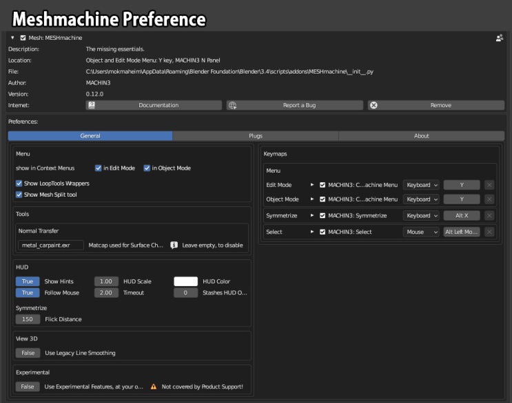 강력 하드섭 (블렌더)애드온 MeshMachine : 네이버 블로그
