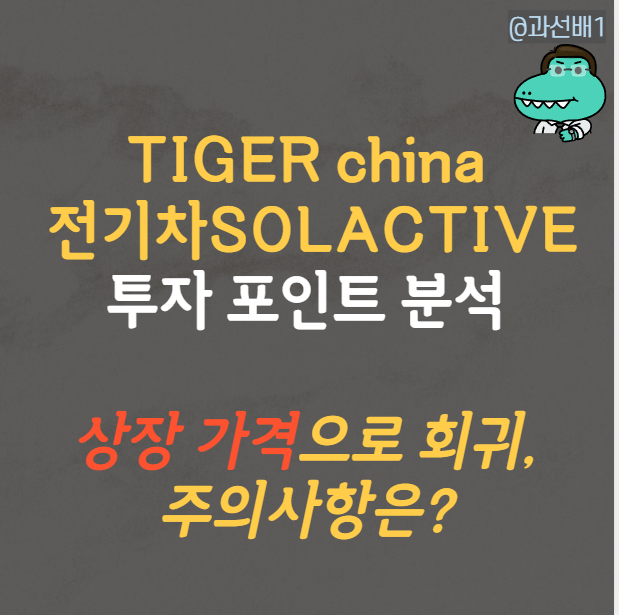 tiger 차이나전기차solactive 주가 전망과 분배금, 보유종목 총정리 최신본 : 네이버 블로그
