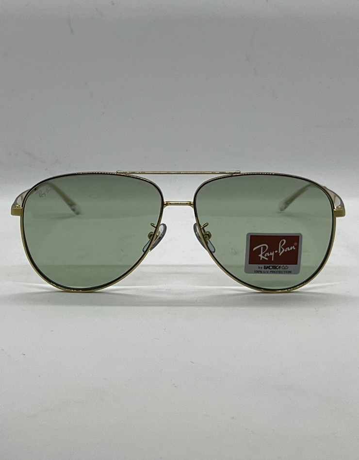 레이벤 선글라스 RB3712D 001/2 62사이즈 골드메탈/그린 틴트 렌즈 오버사이즈 보잉 레트로 디자인 선글라스 스타필드 ...