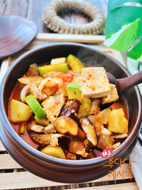 애호박찌개 돼지고기 고추장찌개 레시피 감자 고추장찌개 재료 고추장감자찌개 네이버 블로그