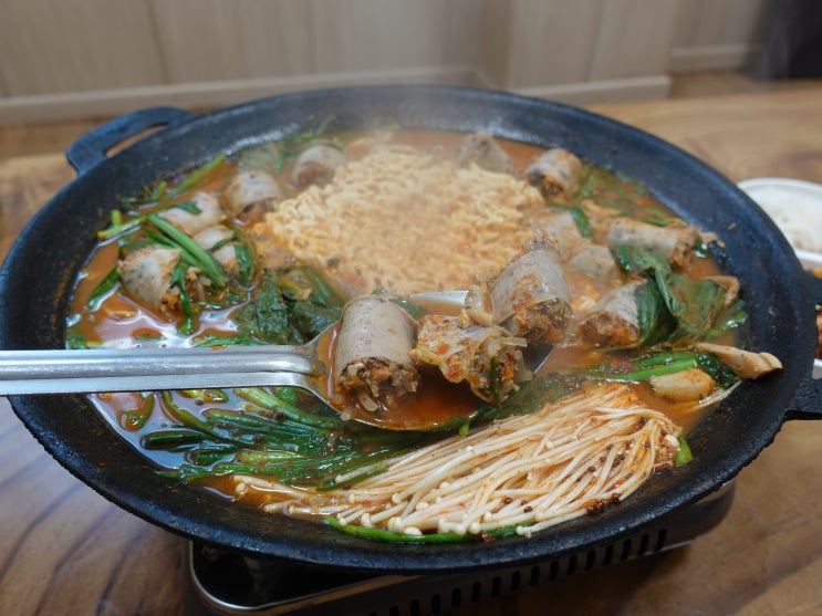 경남 사천 맛집 칼칼한 맛이 일품이였던 사천진짜순대 And 재건냉면 네이버 블로그