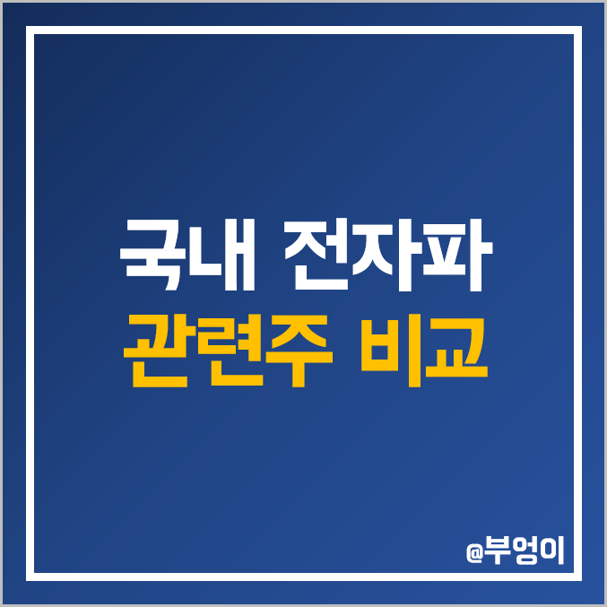 국내 전자파 관련주 비교 아모텍 한미반도체 레몬 켐트로닉스 성우 상신 전자 솔루에타 아이씨에이치 제너셈 동일기연 잉크테크