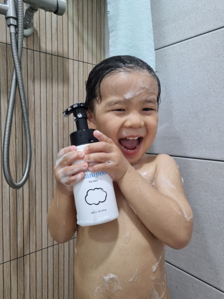 아기바디워시 하우파파 버블 바스앤샴푸 거품형이라 편해요 네이버 블로그