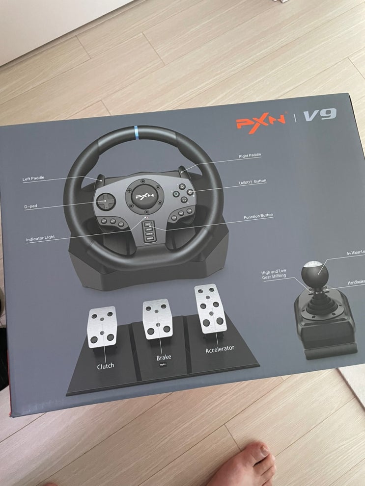 최신형 PXN-V9 게임용 레이싱휠 내돈내산 찐후기! : 네이버 블로그
