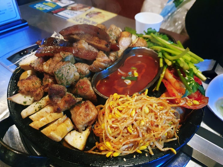 계산택지 맛집 임대장 계양구청점 고기구워주는 계양구청 고기집 대장모듬한판구이 후기 네이버 블로그