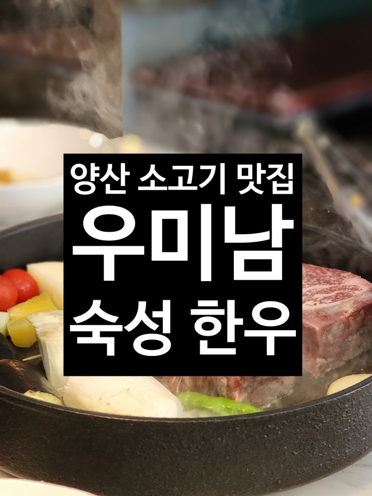양산 소고기 맛집 깊은 맛의 숙성한우 티본 우미남 네이버 블로그